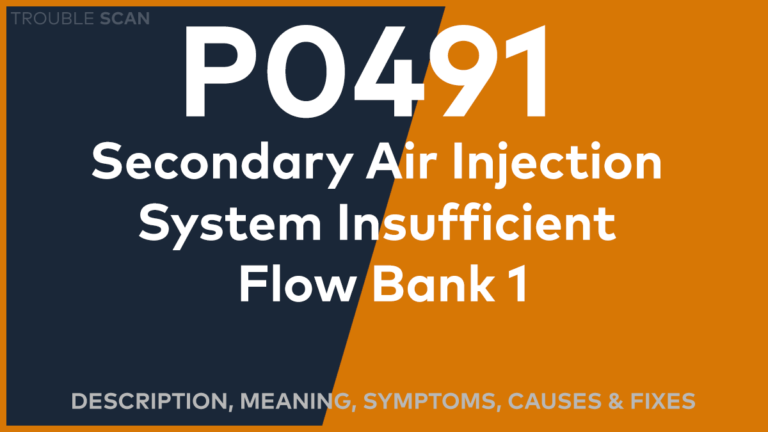 P0491 Trouble Code: Meaning, Symptoms, Causes & Fixes [Easy]